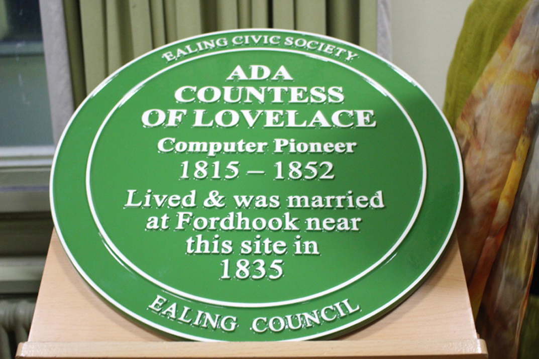 Ealing Civic Society - A Plaque for Ada Lovelace - Do Something Good