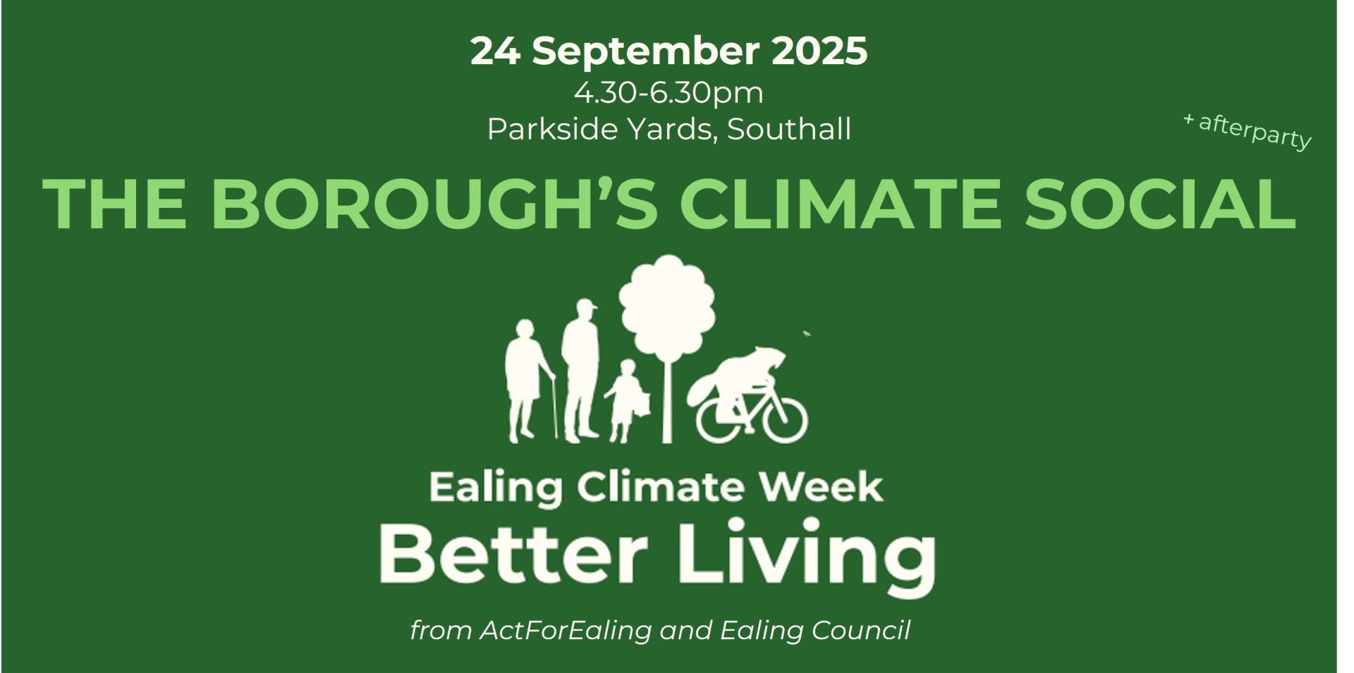 Ealing Climate Summit - the borough's climate social - Do Something Good